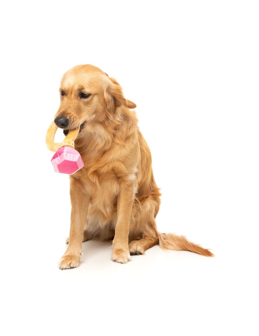 FuzzYard Diamond In The Ruff Ring – Plüsch Hundespielzeug mit Geräusch
